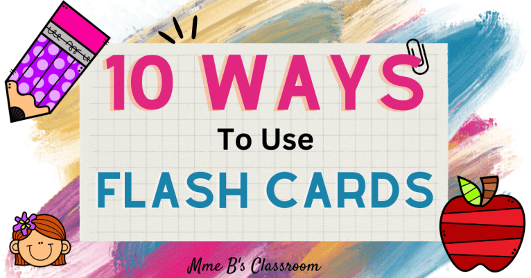 10 + Ways to Use Flashcards in Class – Mme B's Classroom