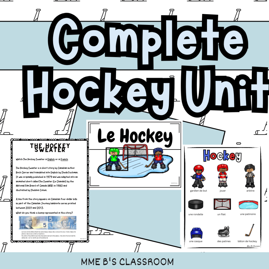Le Hockey – French Mini Unit About Hockey – Mme B's Classroom