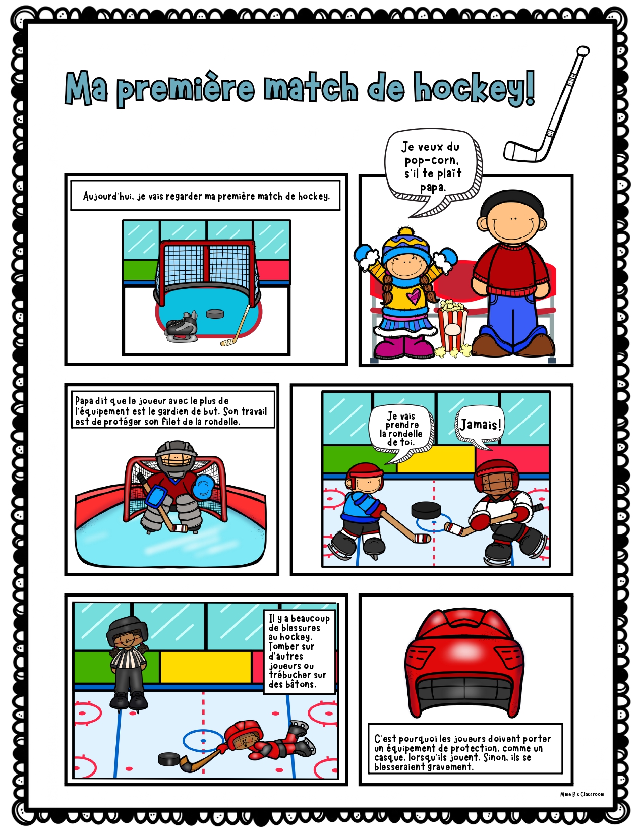 Le Hockey – French Mini Unit About Hockey – Mme B's Classroom
